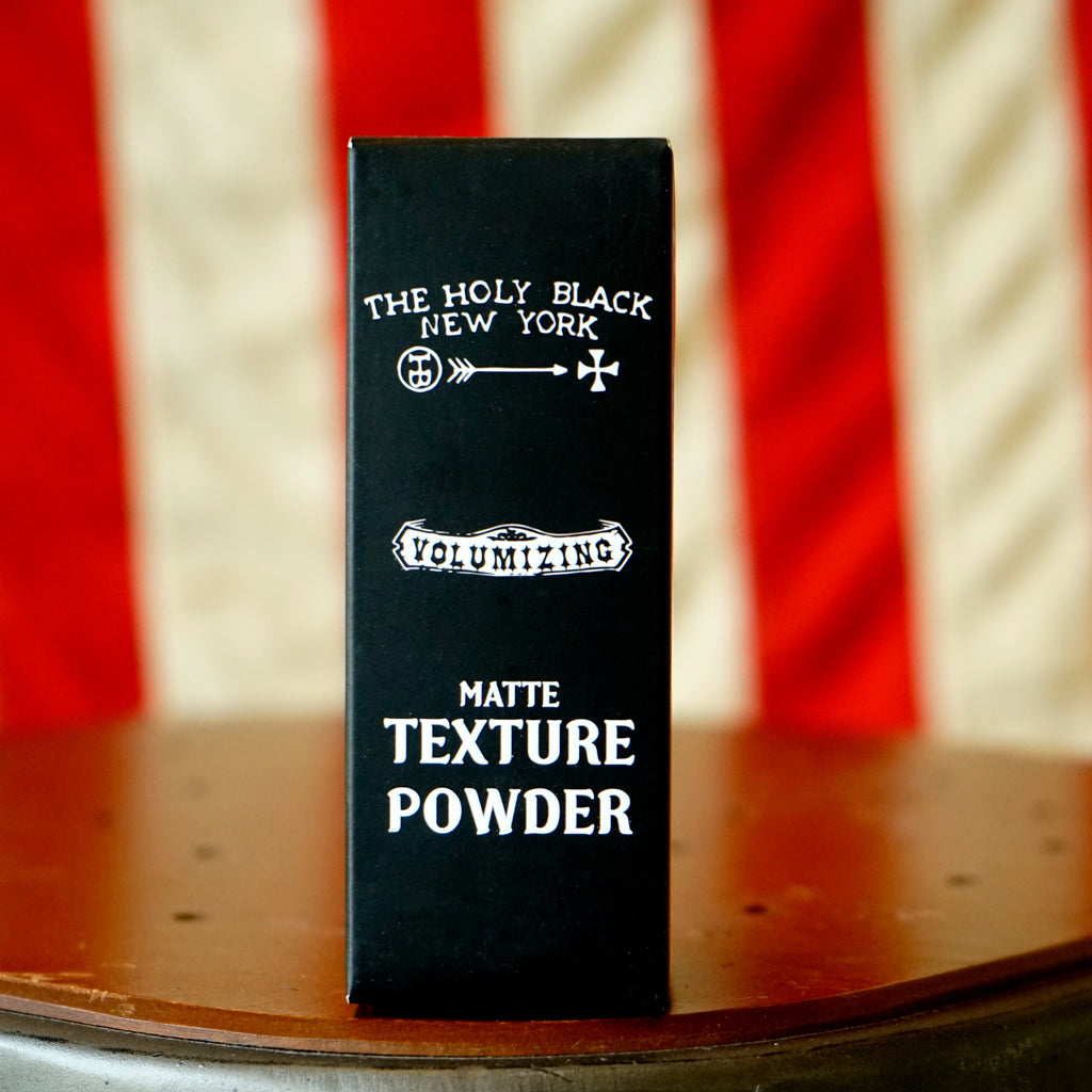The Holy Black Matte Texture Powder – Alex's Barber Shop Est.1961